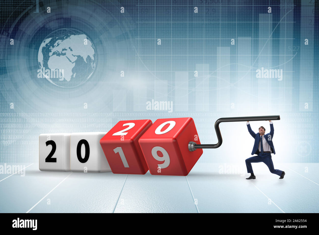The concept of changing year from 2019 to 2020 Stock Photo - Alamy