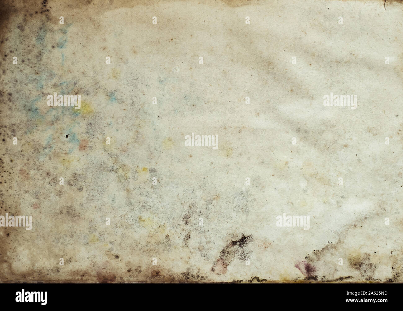Aging, worn paper with water stains and rough edges Stock Photo - Alamy
