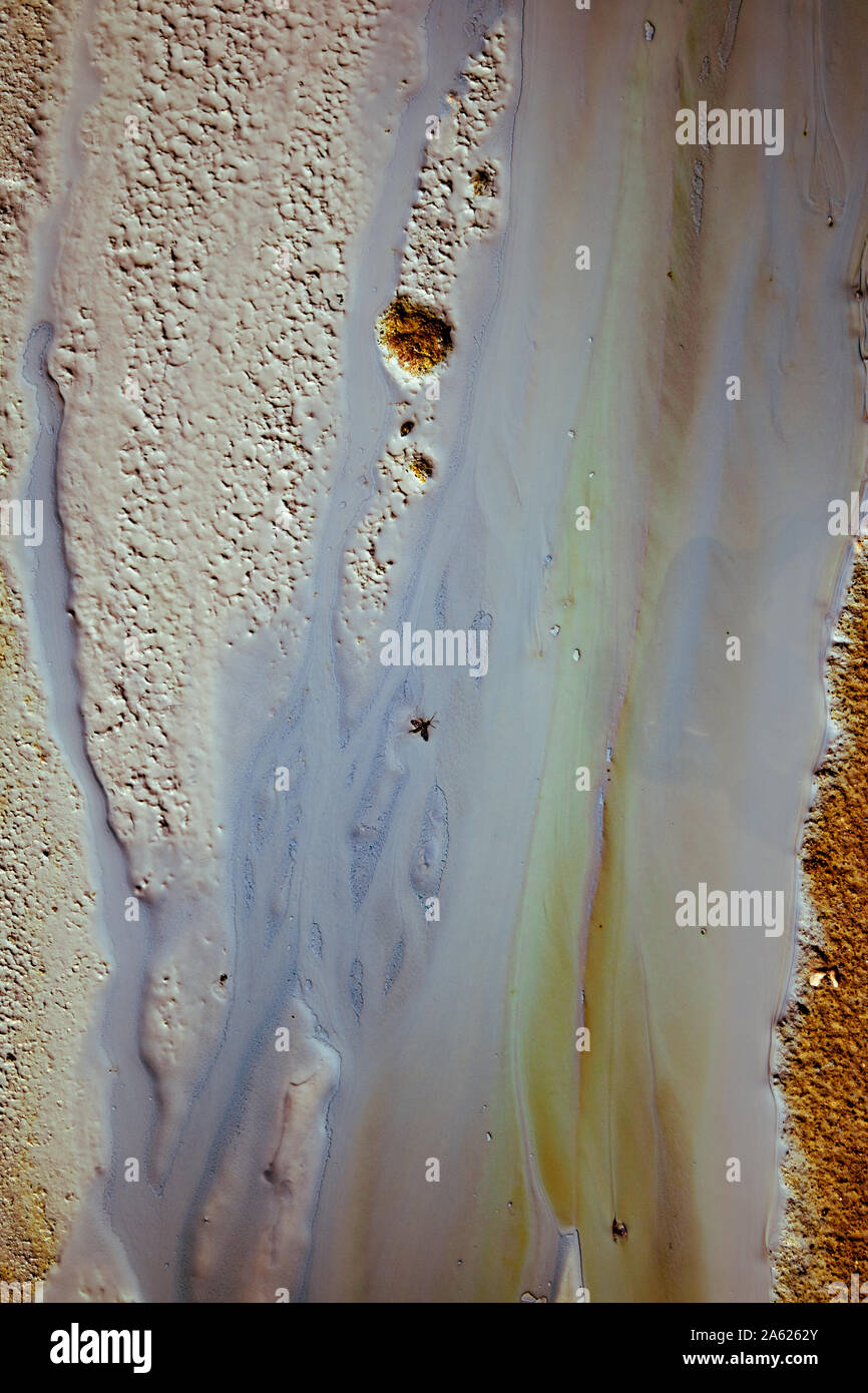 sand texture polluted with toxic mining chemical residuals Stock Photo ...