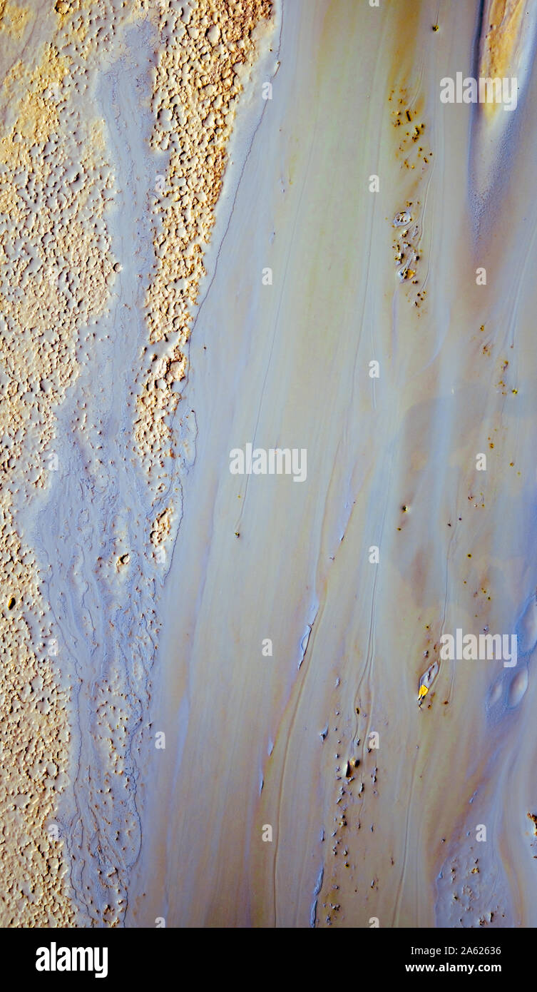 sand texture polluted with toxic mining chemical residuals Stock Photo ...