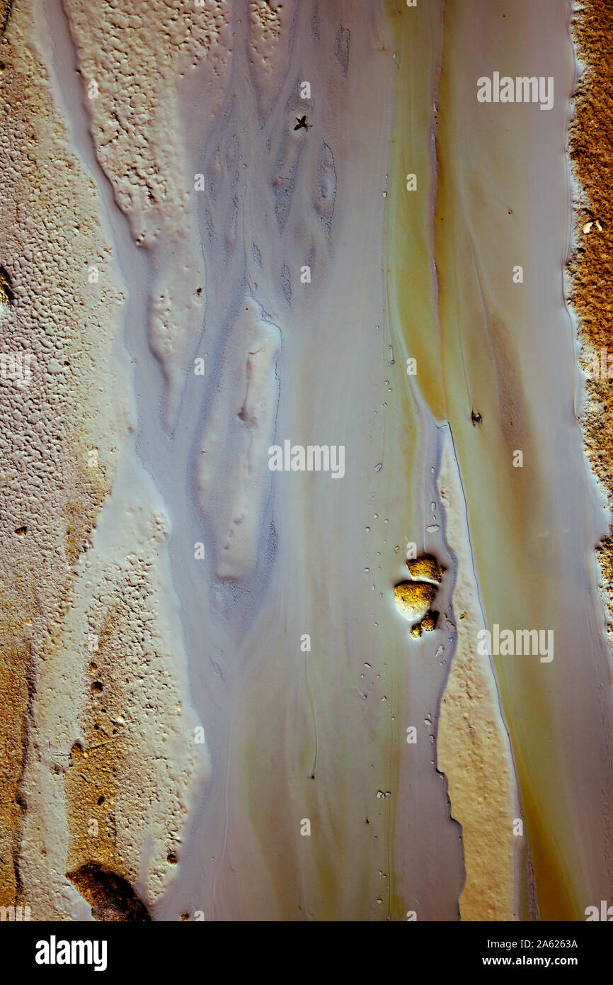sand texture polluted with toxic mining chemical residuals Stock Photo ...