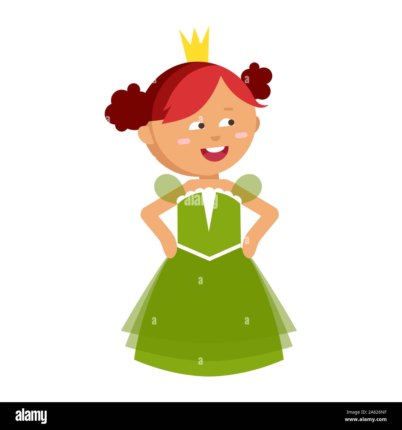 Princesses vector cute beautiful characters. Adorable elegance style ...