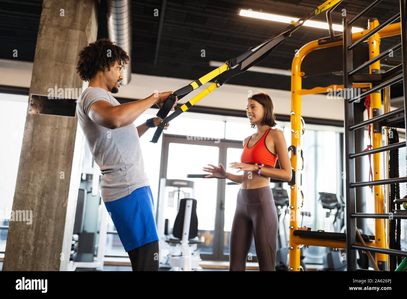 Fitness instructor client hi-res stock photography and images - Alamy