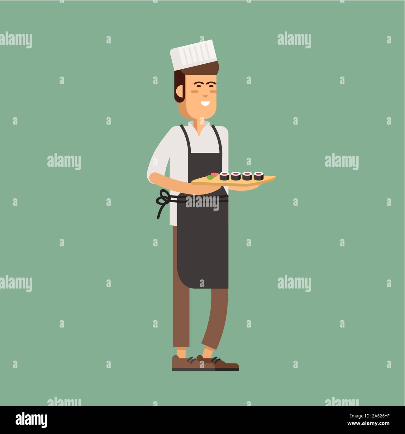 Cartoon sushi chef hi-res stock photography and images - Alamy