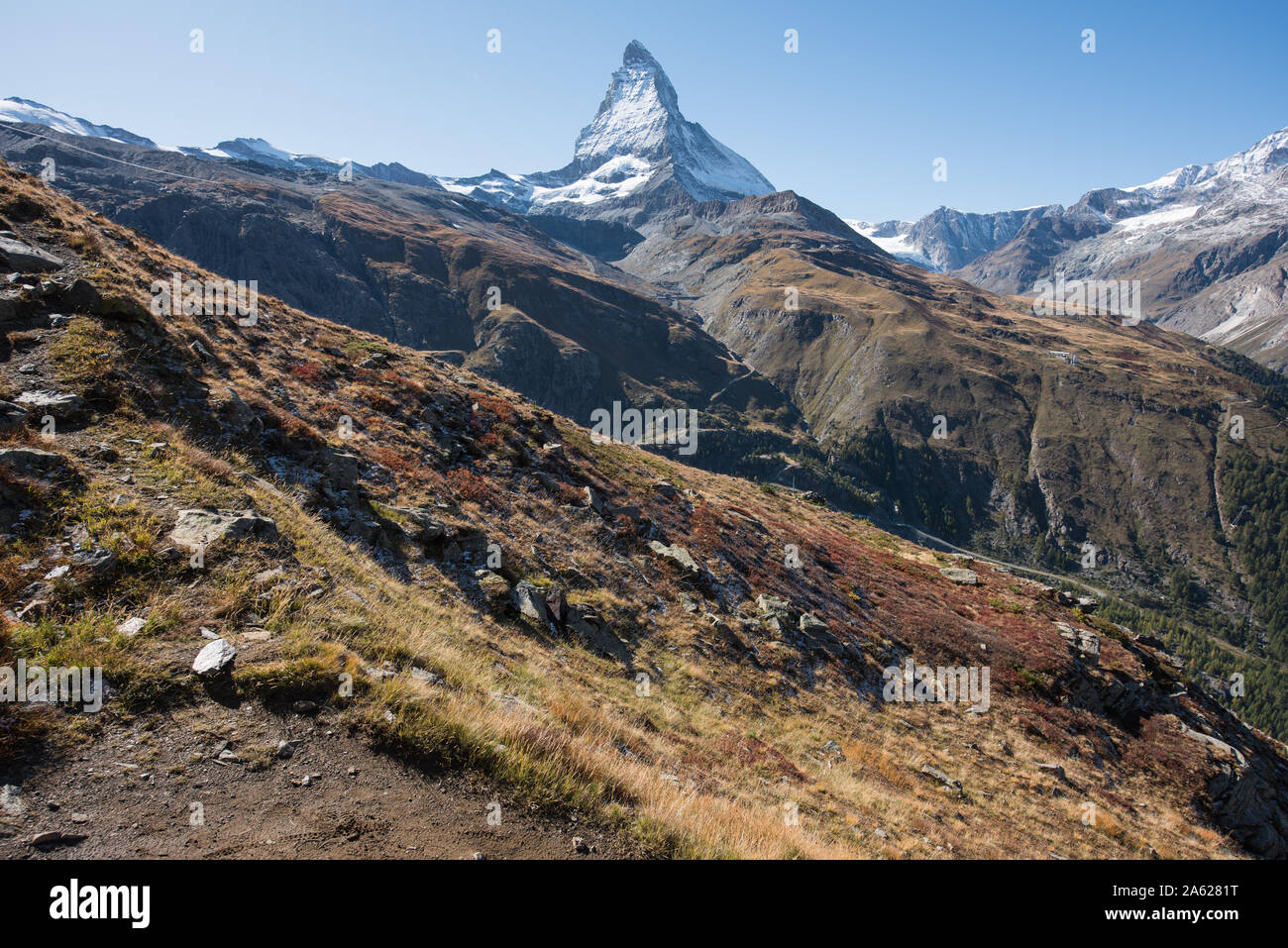 Amazing panorama from matterhorn hi-res stock photography and images ...