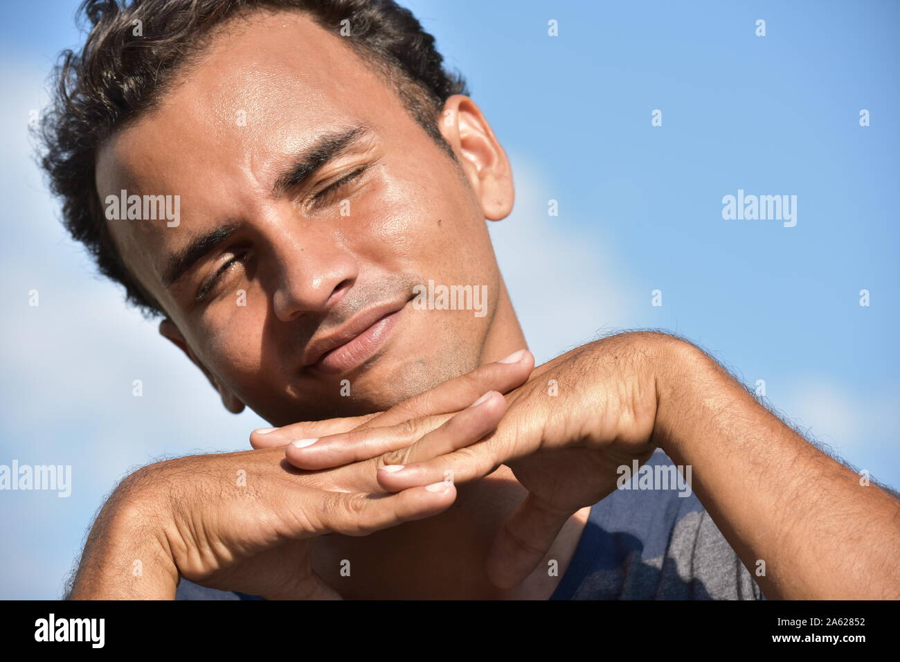An Attractive Colombian Male Stock Photo - Alamy