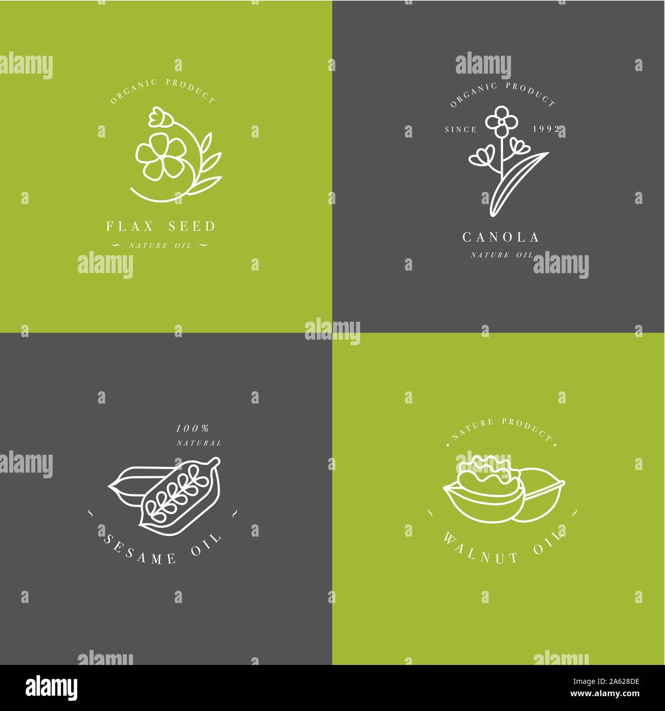 Canola logo Stock Vector Images - Alamy