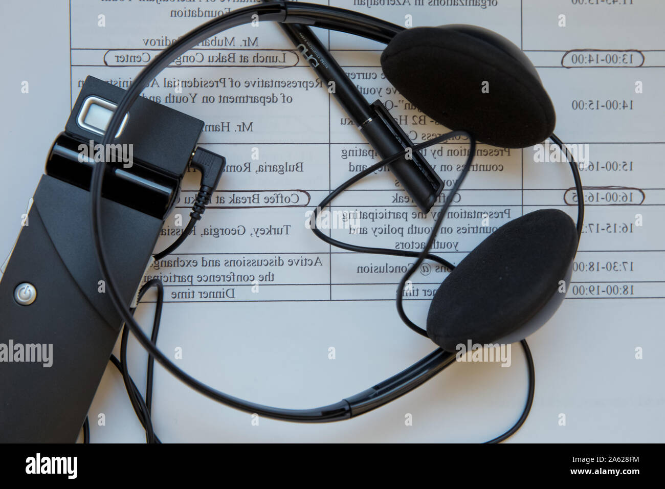 headphones used for simultaneous translation equipment simultaneous ...
