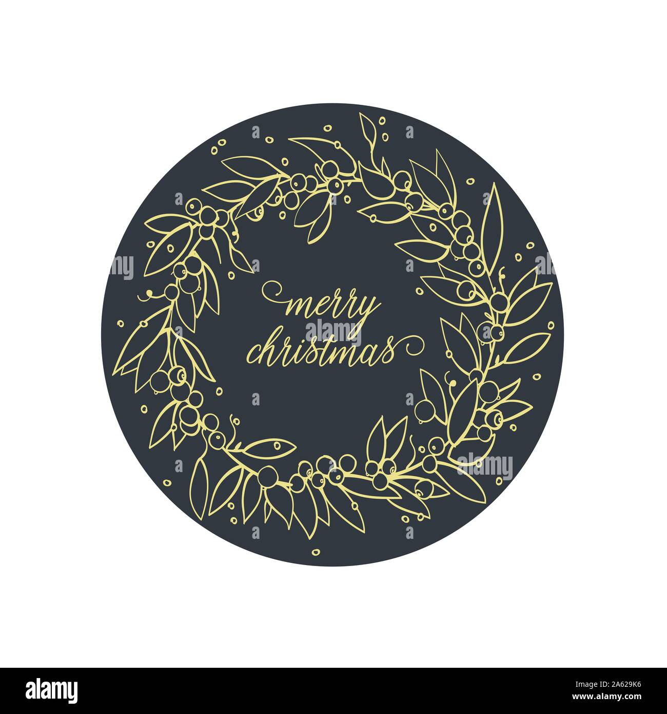 Merry christmas invitation greeting Stock Vector Images - Alamy