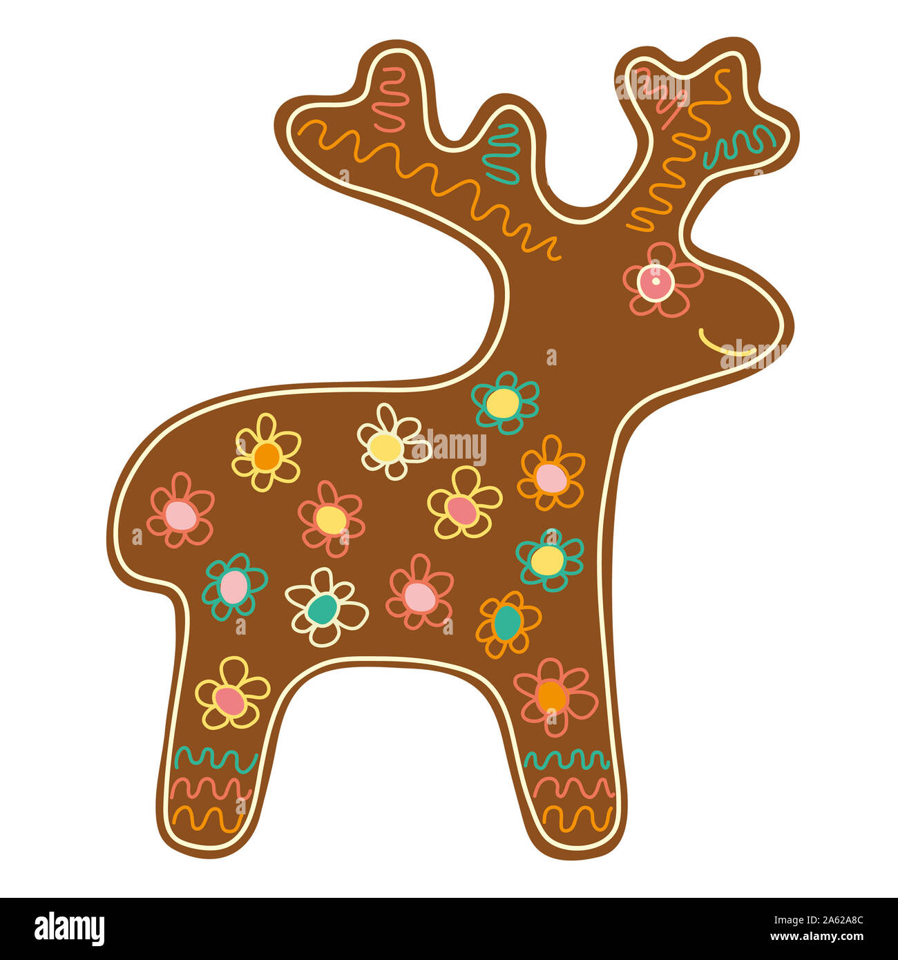 Christmas cake artwork Cut Out Stock Images & Pictures - Alamy