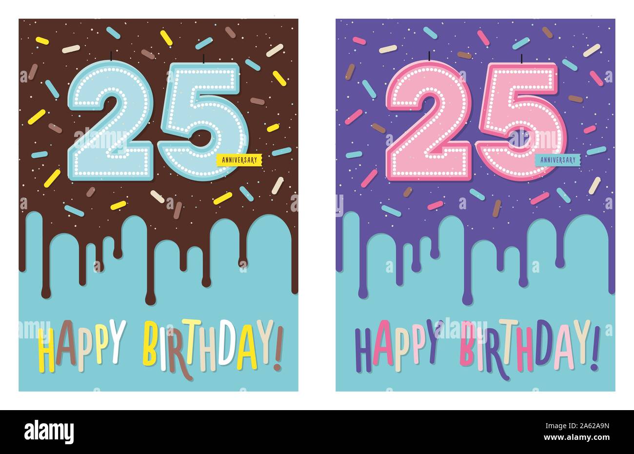 25 birthday birthday cake boy Stock Vector Images - Alamy