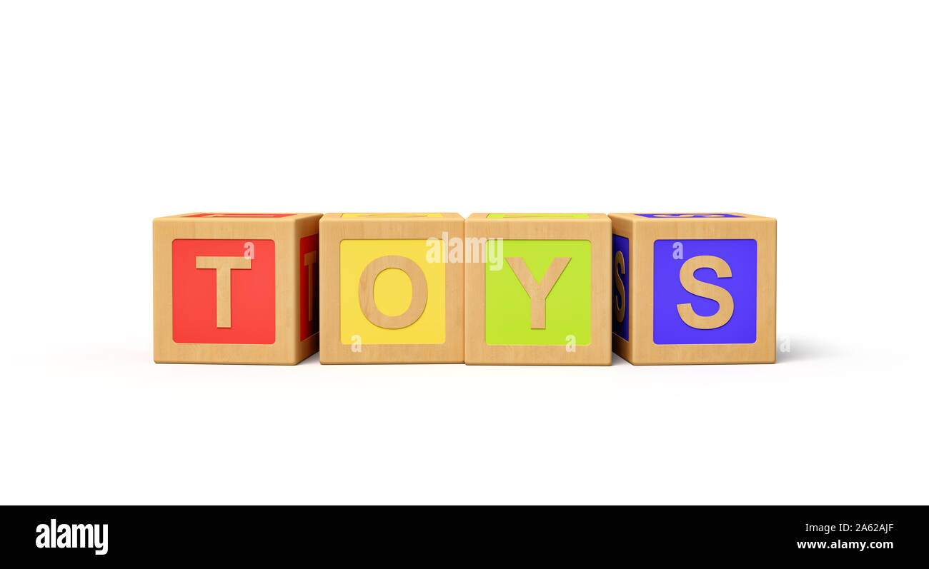 3d rendering of alphabet toy blocks Stock Photo - Alamy