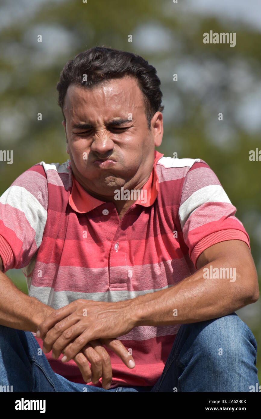 Male Under Stress Stock Photo - Alamy