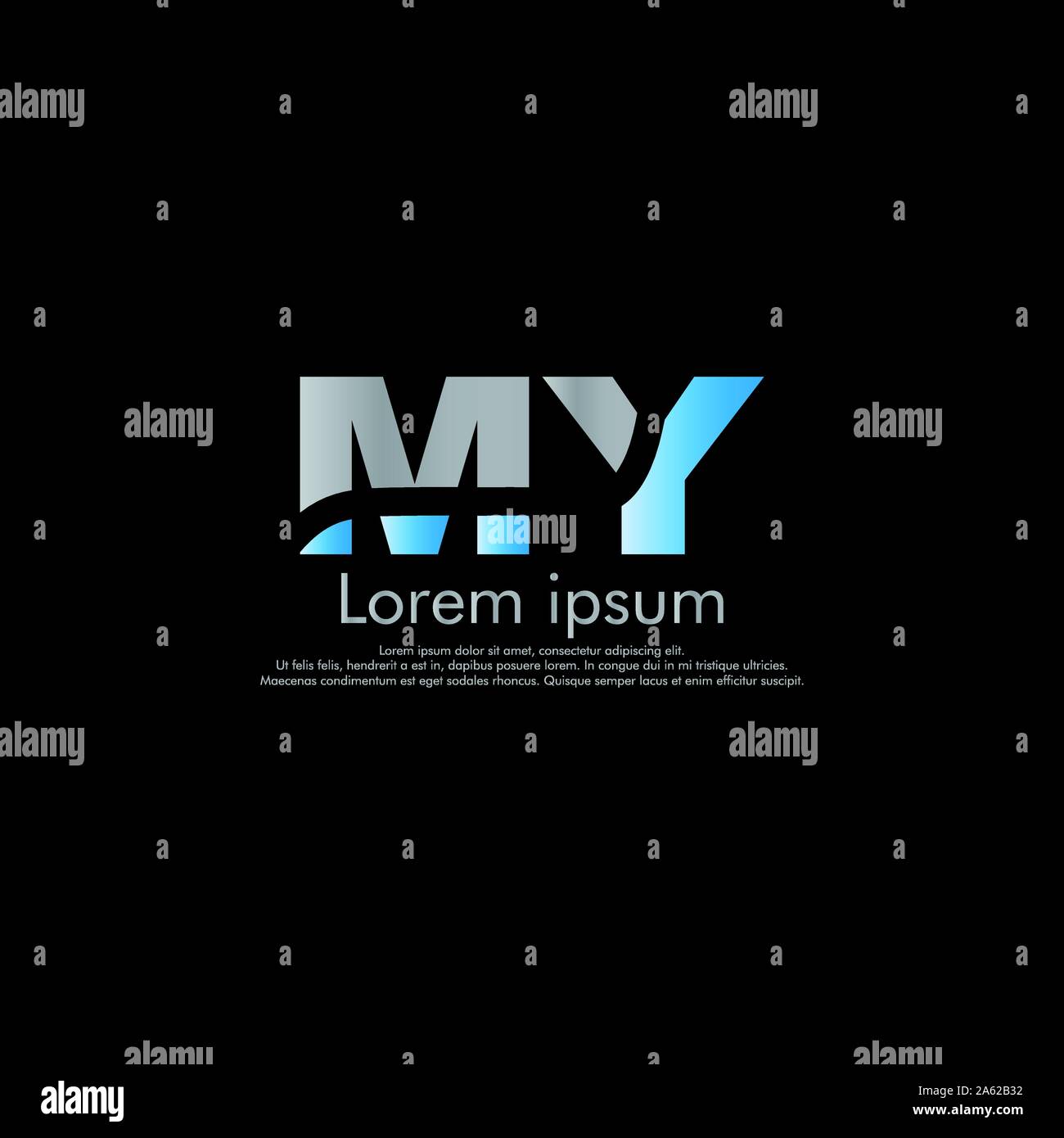 M Y MY Vector initial abstract logo concept Stock Vector Image & Art ...
