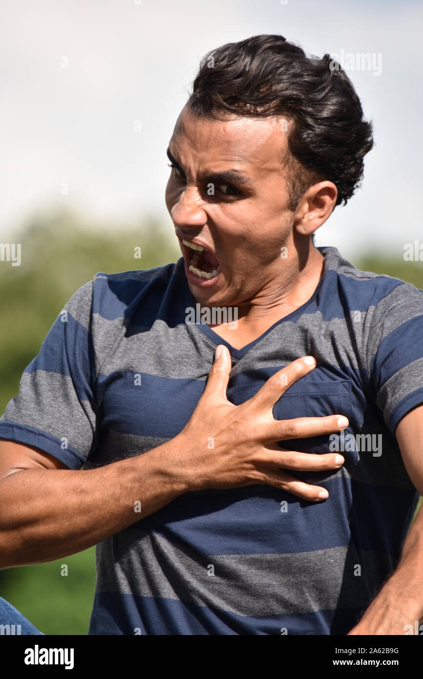 Male With Broken Heart Stock Photo - Alamy