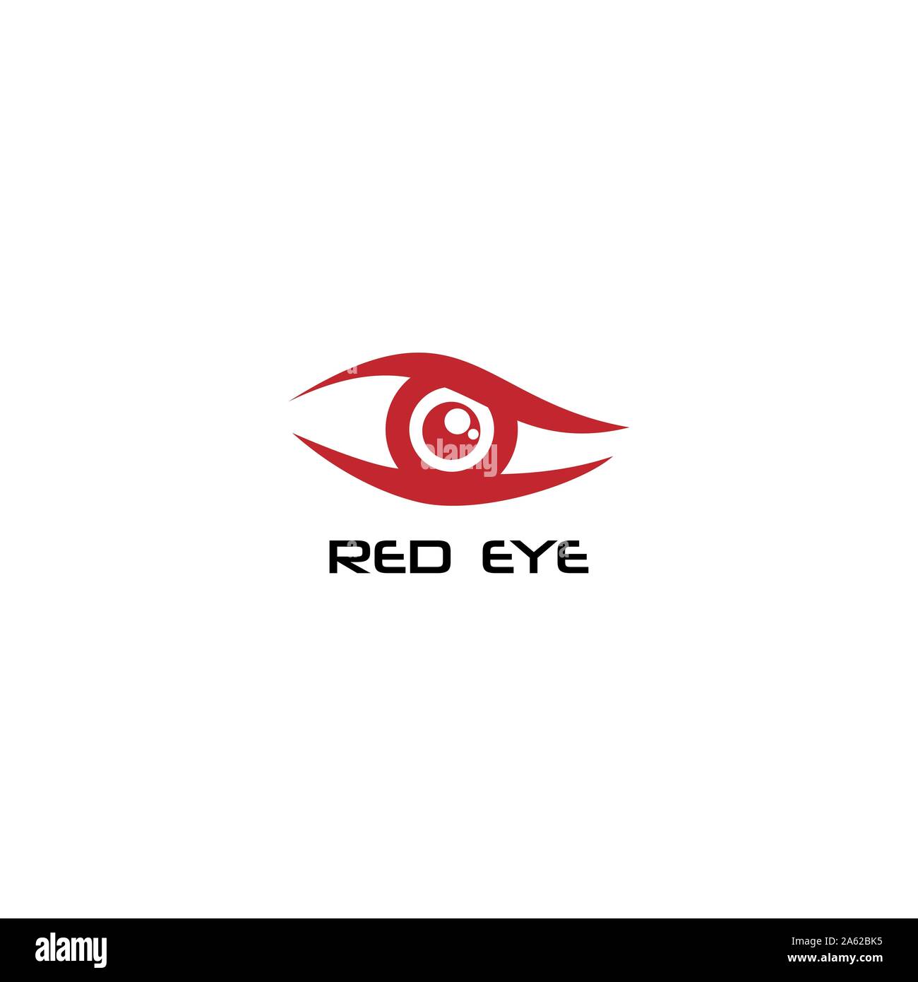 Red Eye Logo Design Template, Creative Vision Logotype concept ...