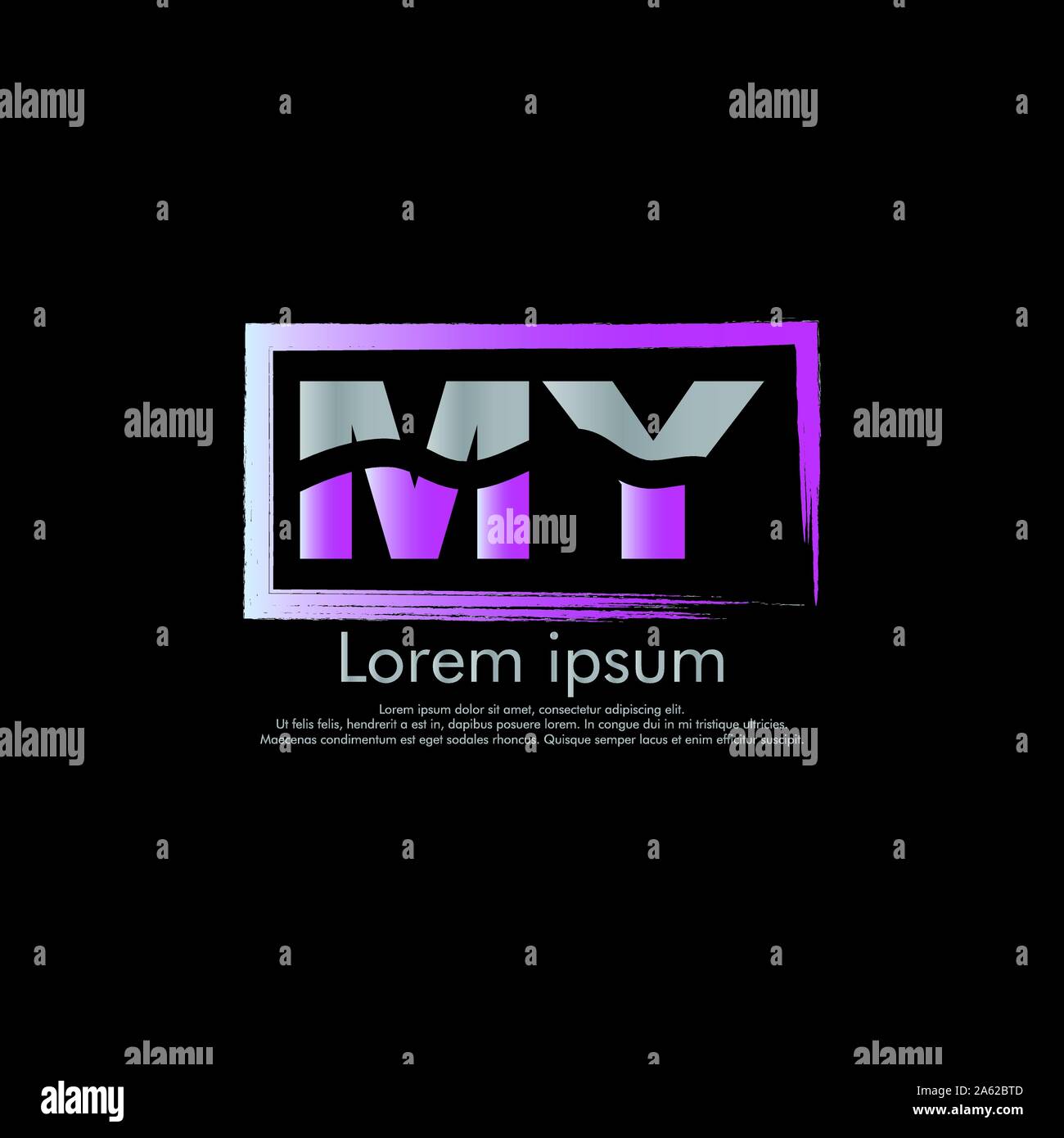 M Y MY Vector initial abstract logo concept Stock Vector Image & Art ...