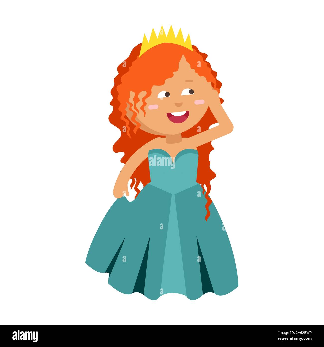 Princesses Vector Set Cute Collection Of Beautiful Characters Stock