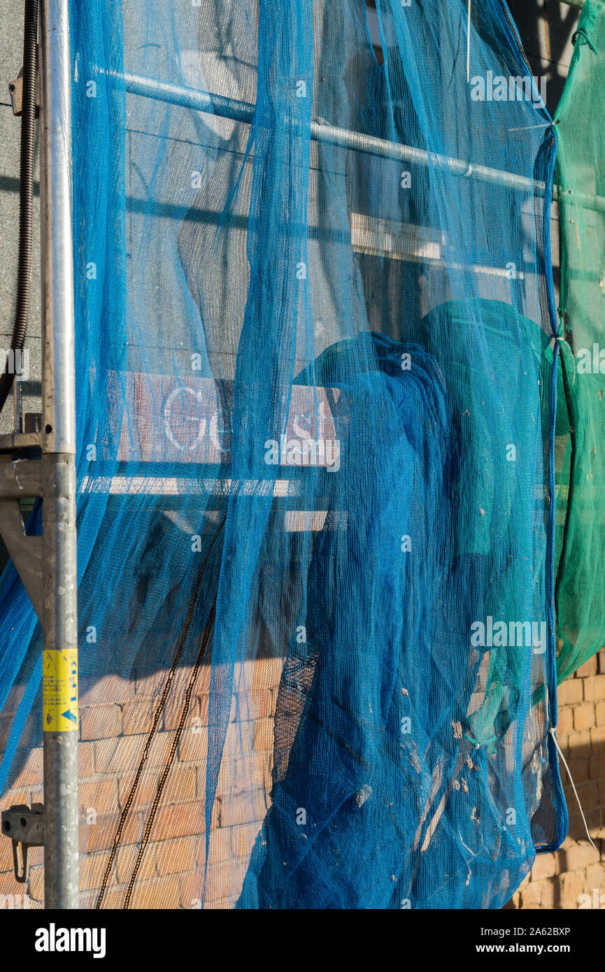 Safety net for scaffolding construction Stock Photo - Alamy