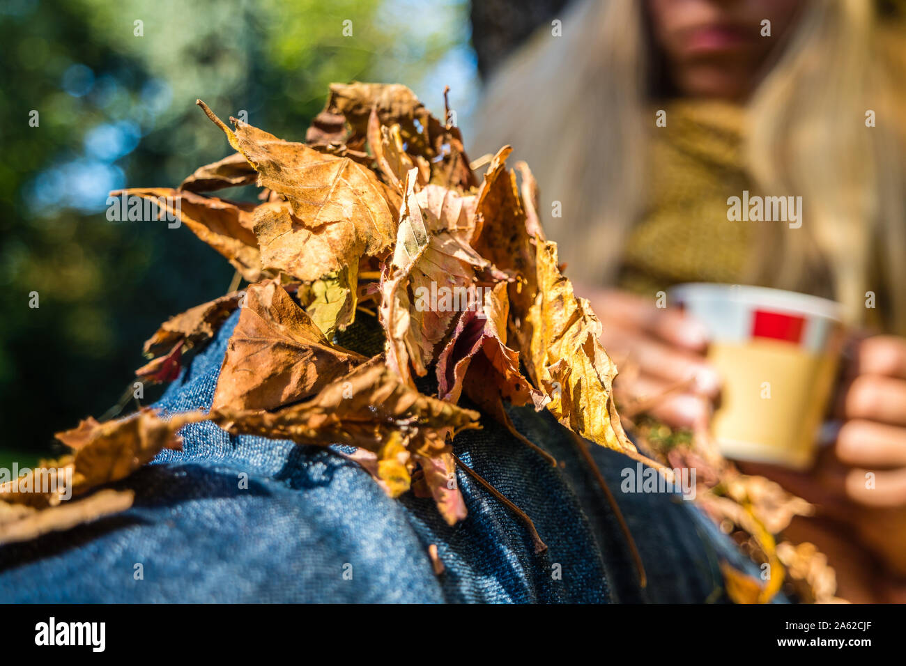 Tea in autumn hi-res stock photography and images - Alamy