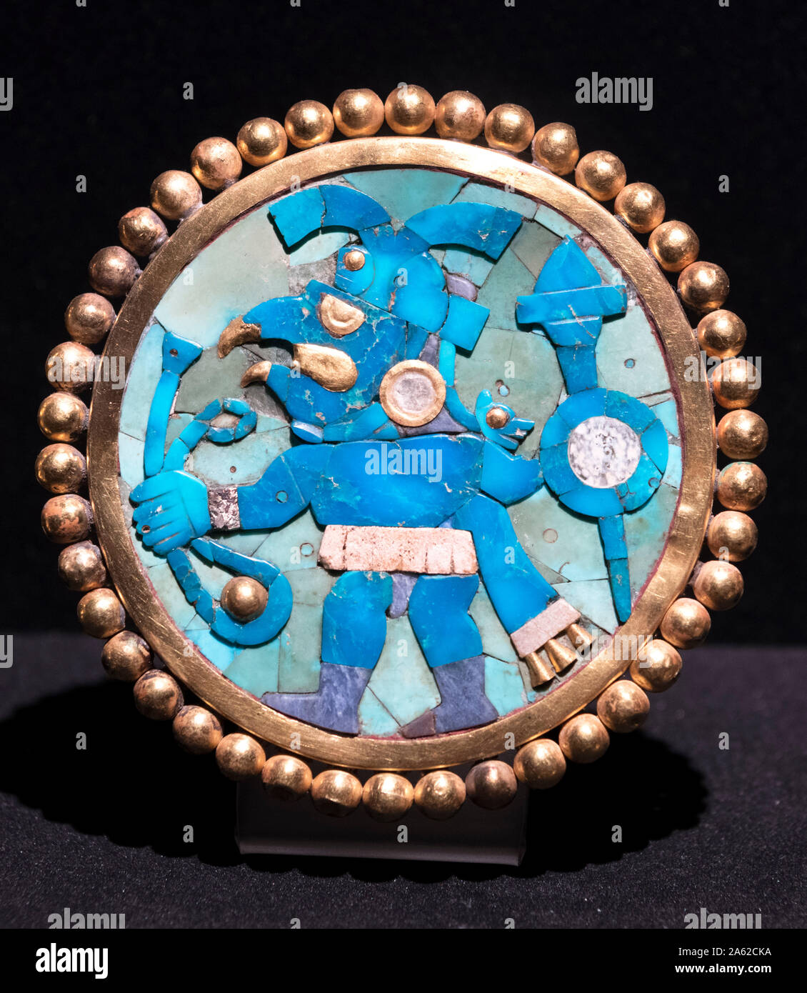 Moche Gold Ear Ornament from the Fluorescent Epoch, 1 AD to 800 AD ...