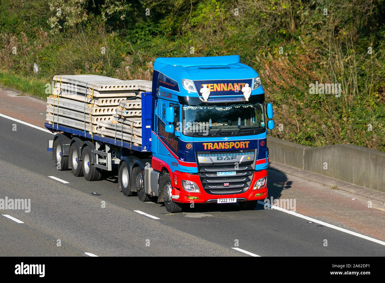 TENNANT Haulage delivery trucks, TAM driving lorry, transportation ...