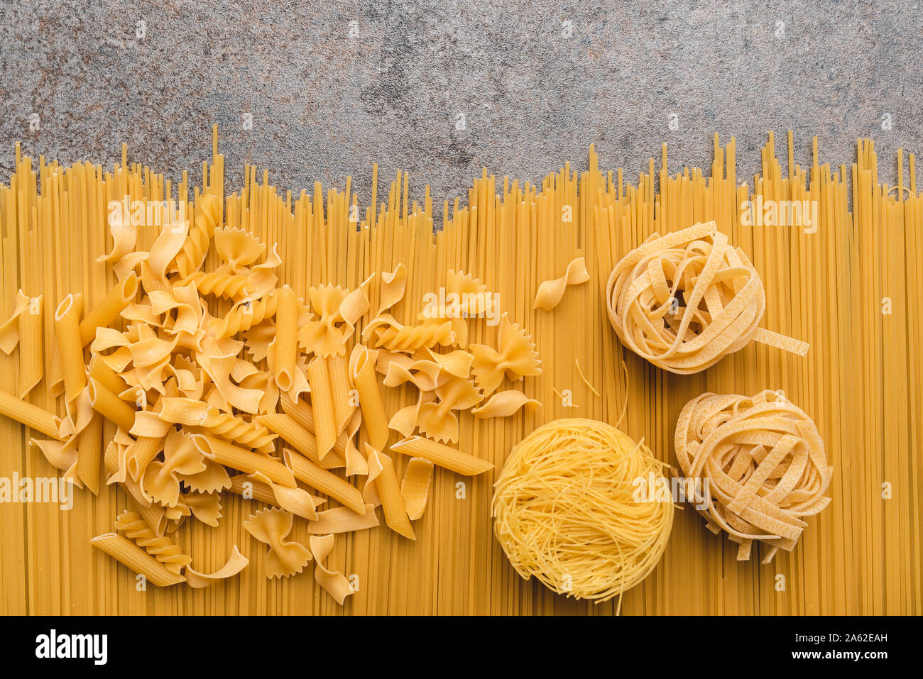 Different types of pasta that we use every day in the kitchen when ...