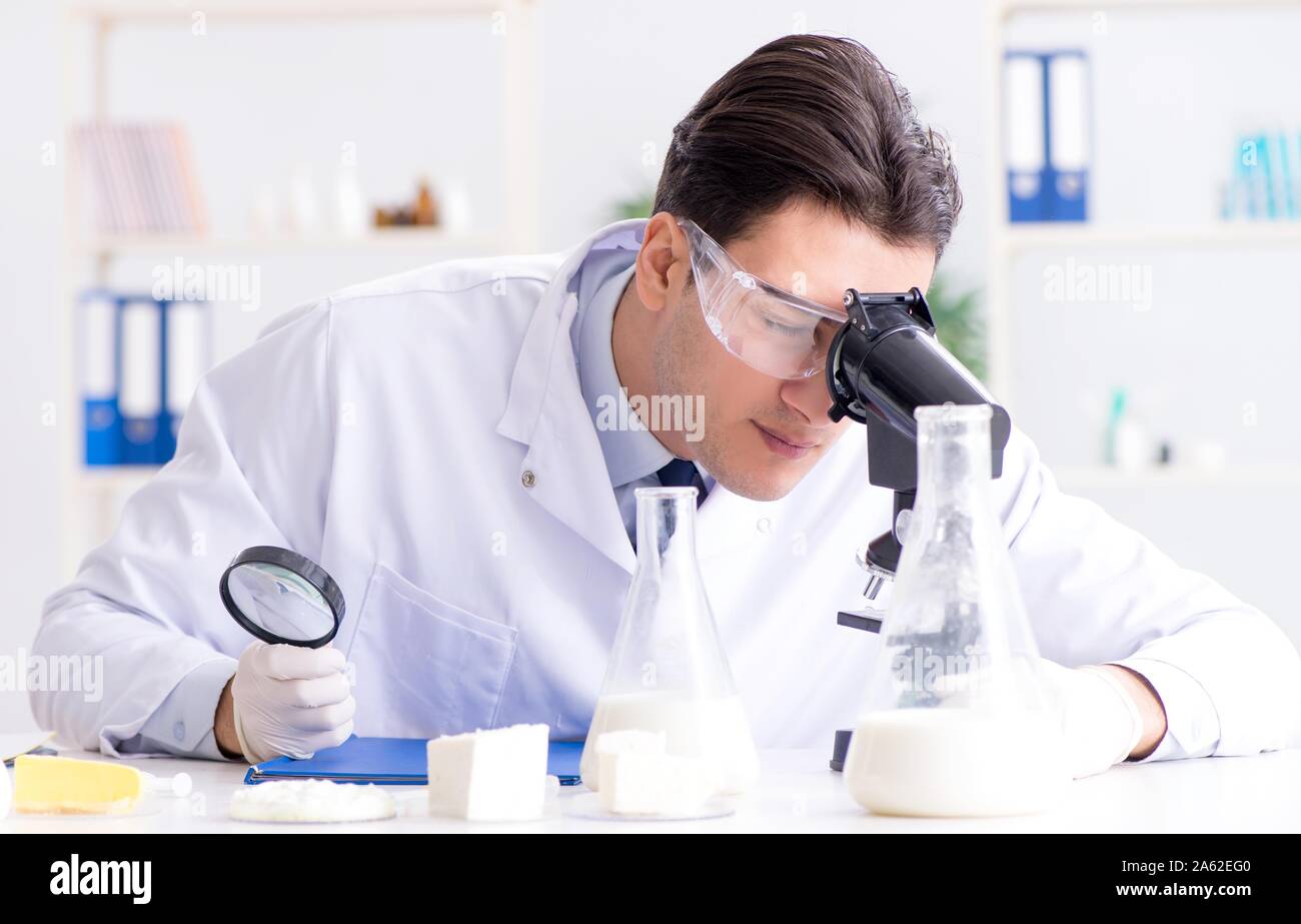 The food scientist testing new stuff in the lab Stock Photo - Alamy