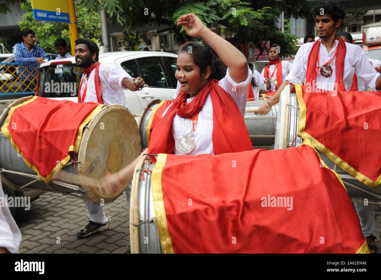 Mumbai, Maharashtra, India, Southeast Asia : Indian devotees Young boys ...