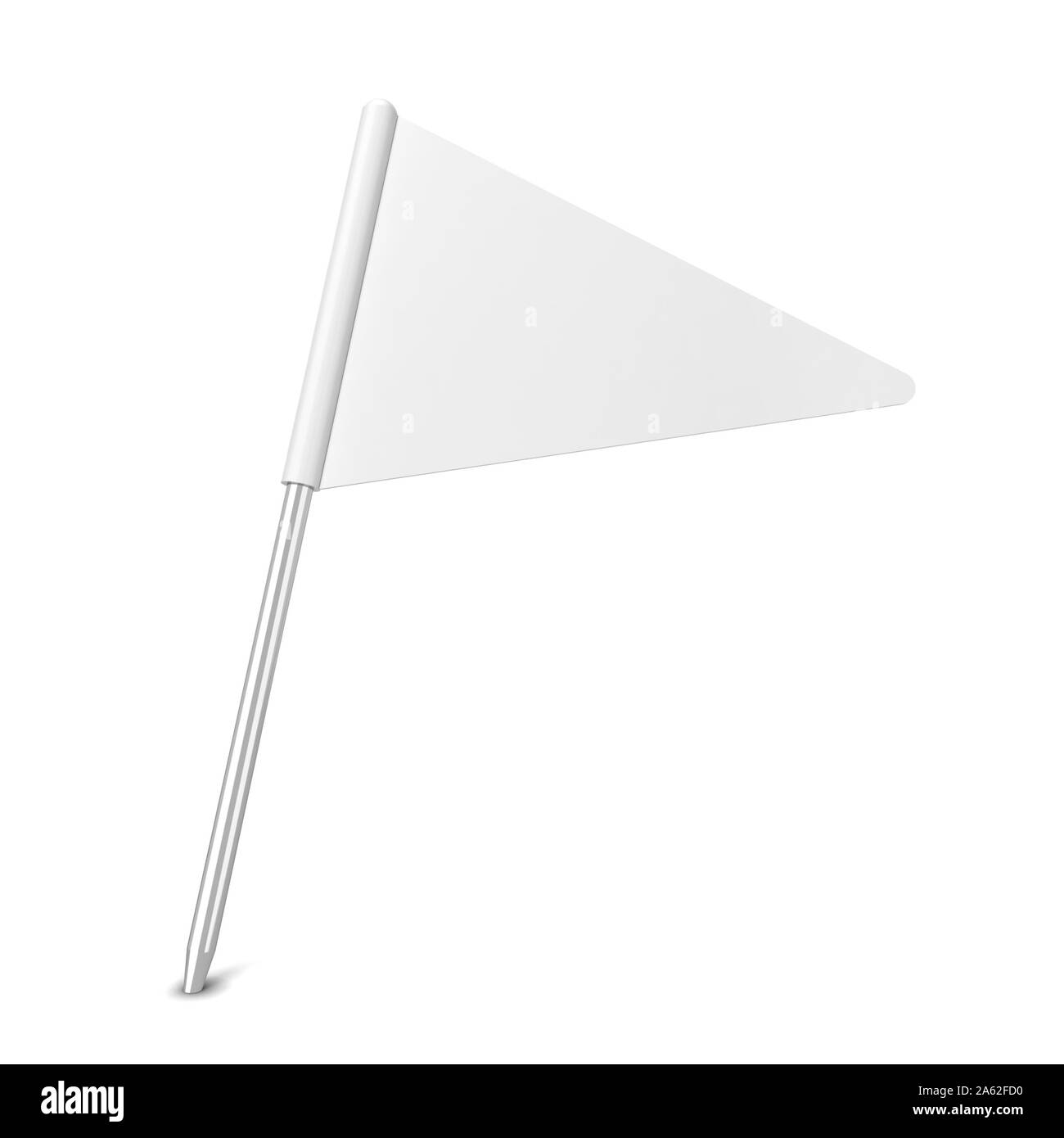 Pin flag. 3d illustration isolated on white background Stock Photo - Alamy
