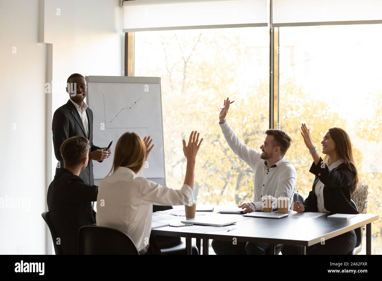 Vote raising hands hi-res stock photography and images - Alamy
