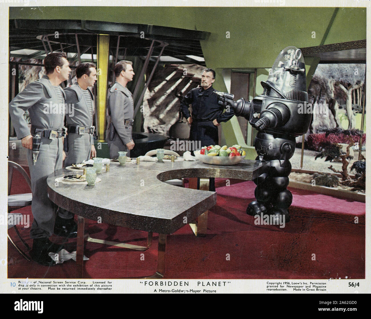 Warren Stevens, Jack Kelly, Leslie Nielson, Walter Pidgeon, Robby the ...