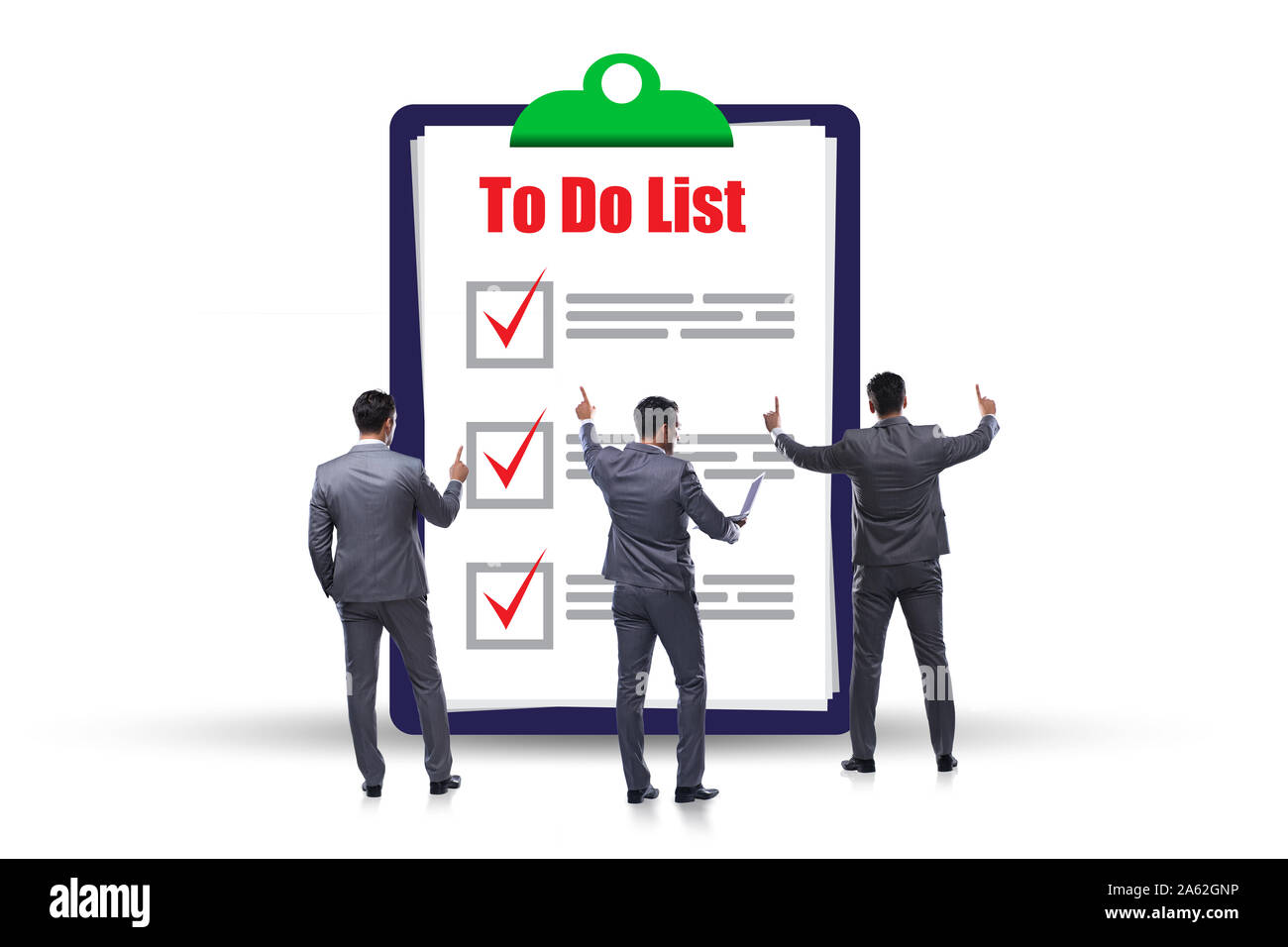 The concept of to do list with businessman Stock Photo - Alamy