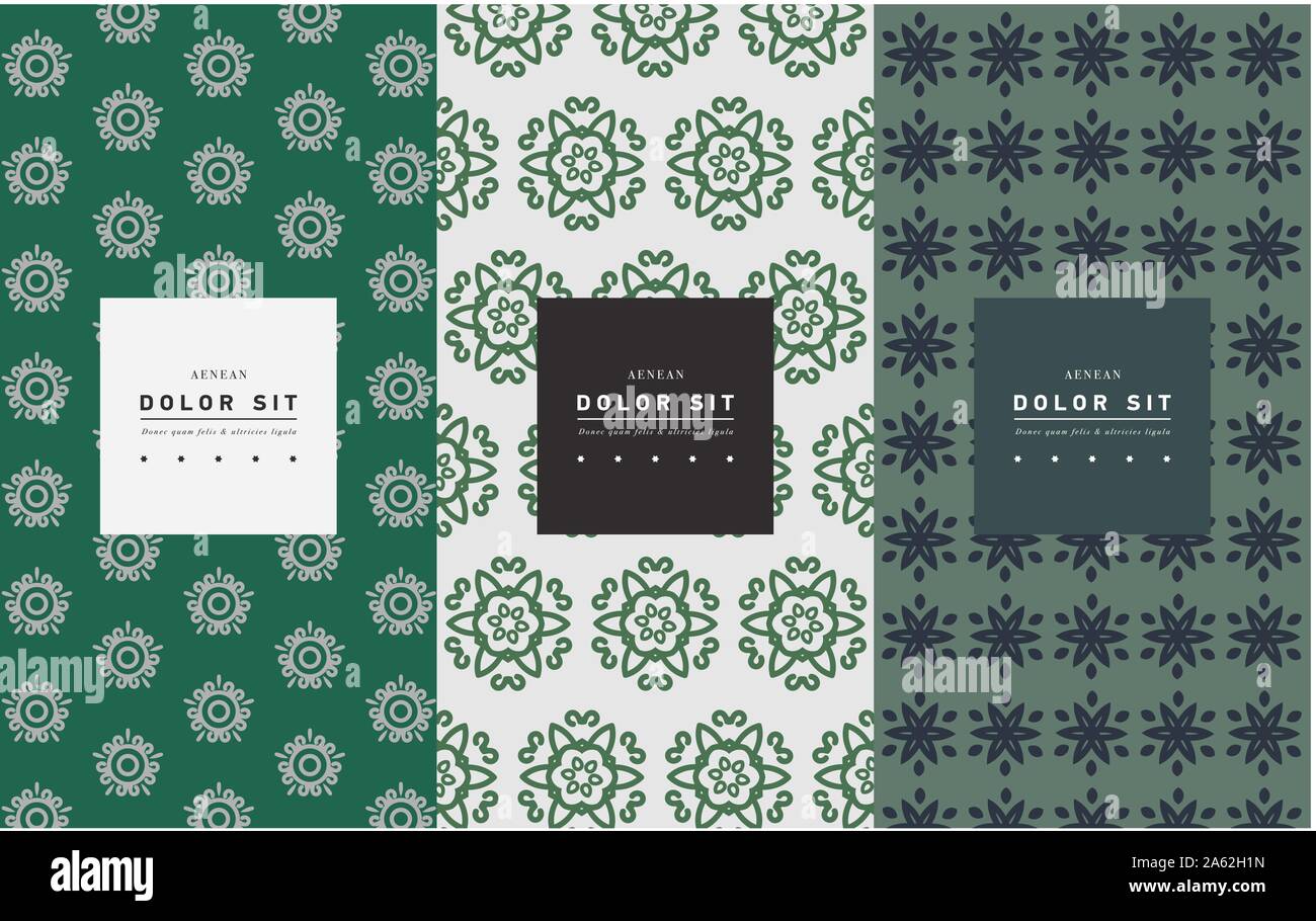 Vector set of packaging design templates, linear patterns Stock Vector ...