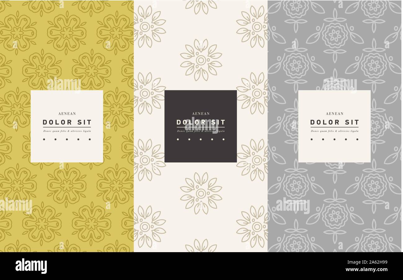 Vector set of packaging design templates Stock Vector Image & Art - Alamy