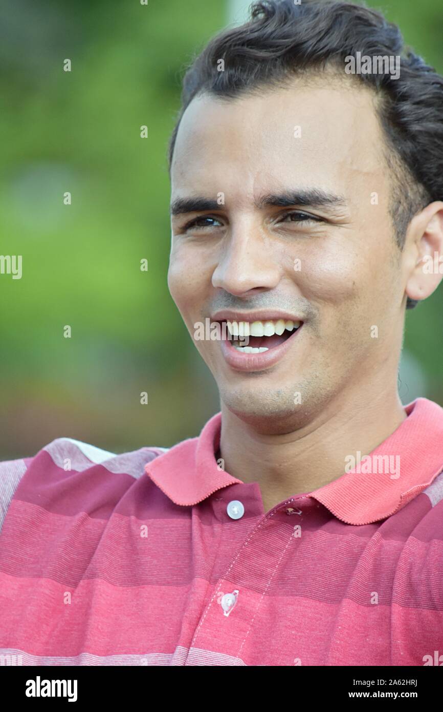Hispanic Male Smiling Stock Photo - Alamy