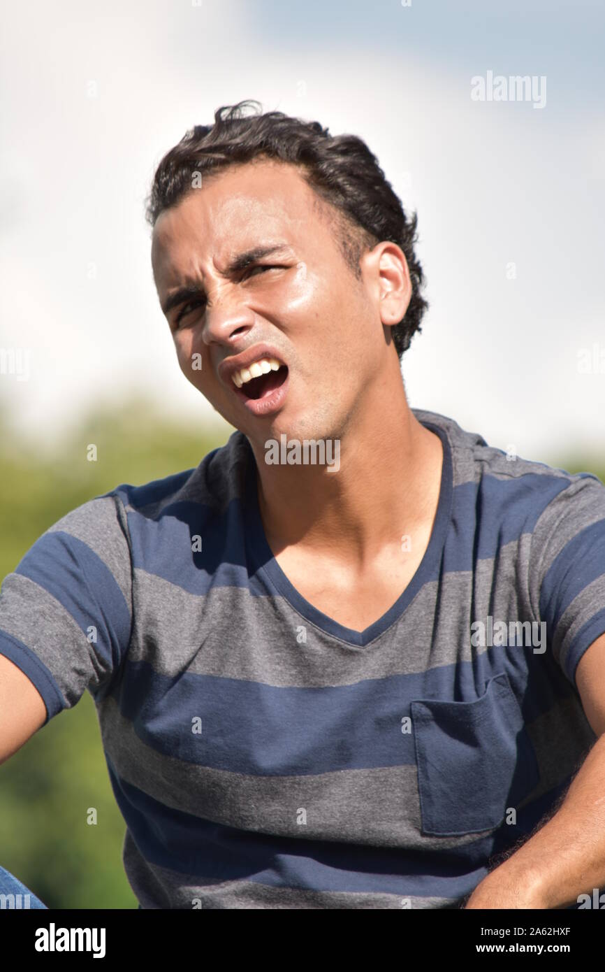 Confused minority male hi-res stock photography and images - Alamy