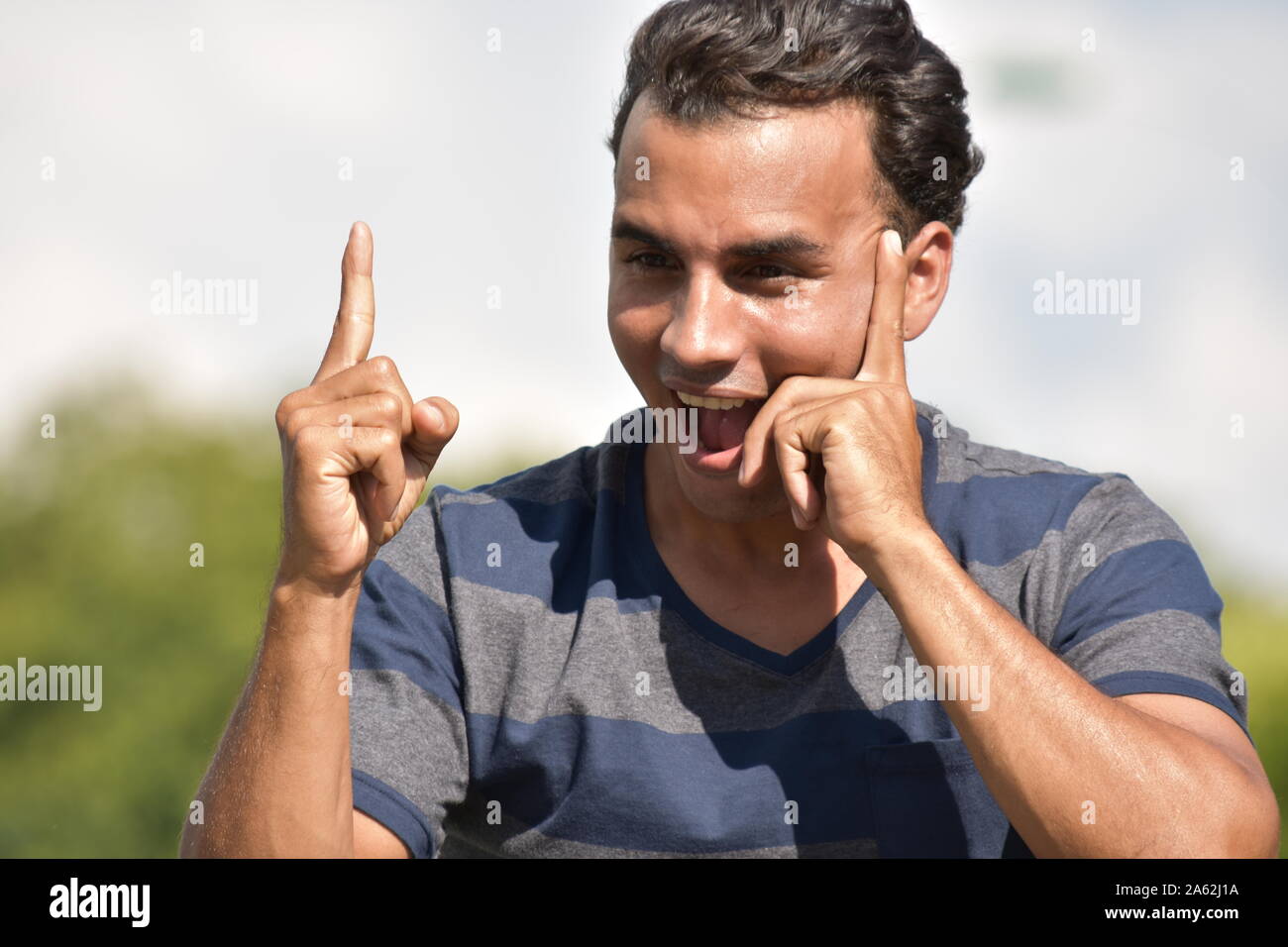 Creative Handsome Male Stock Photo - Alamy