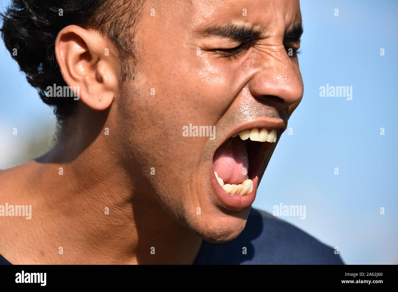 American anxious hi-res stock photography and images - Alamy