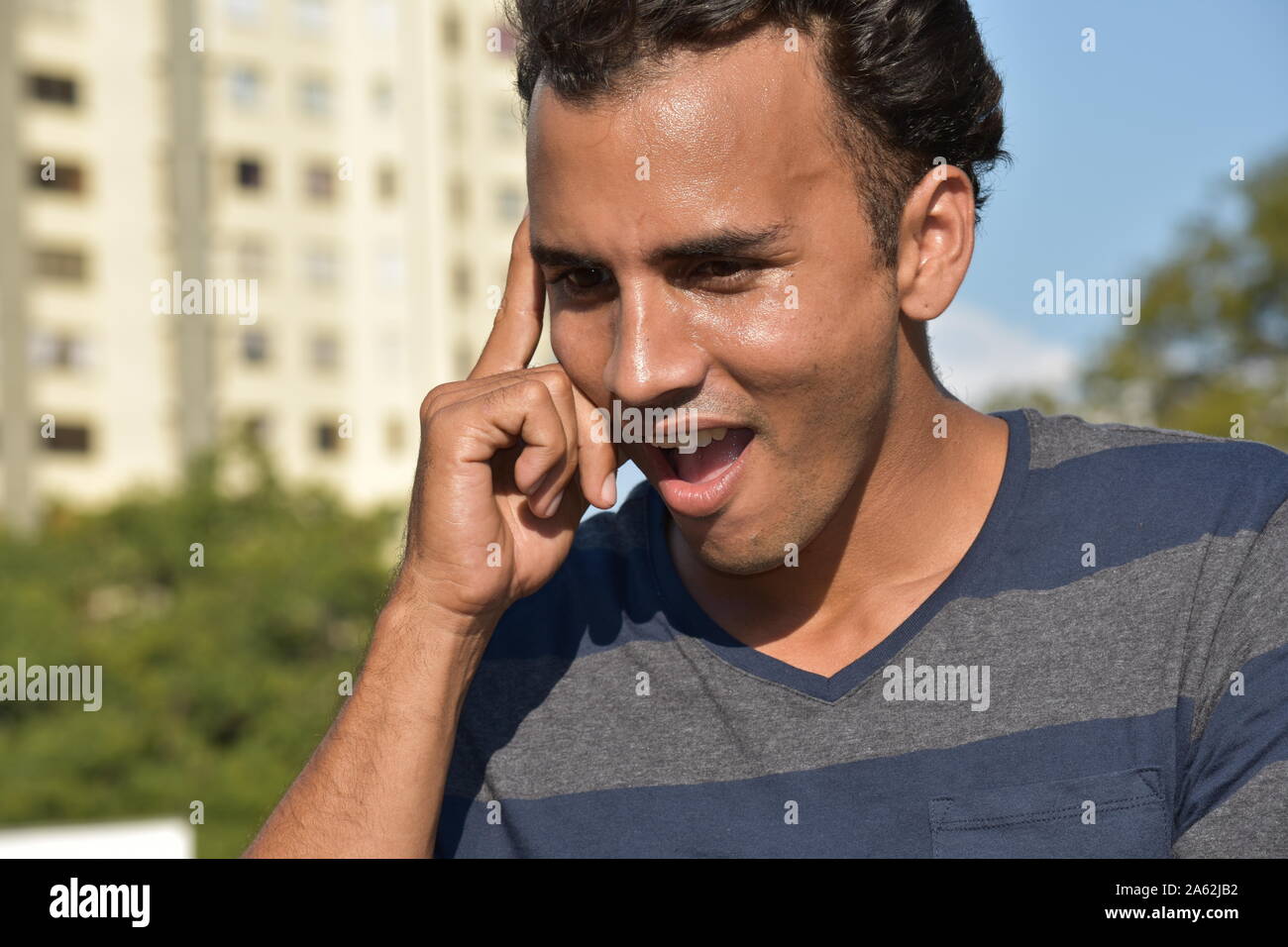 Thinking Diverse Male Stock Photo - Alamy