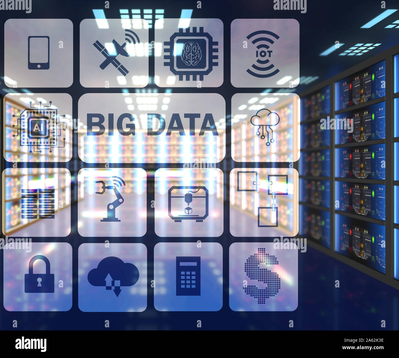 The big data computing concept of modern it technology Stock Photo - Alamy