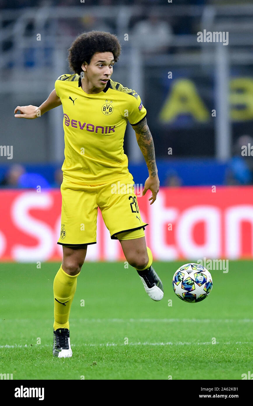 Milan, Italy. 23rd Oct, 2019. Axel Witsel of Borussia Dortmund during ...