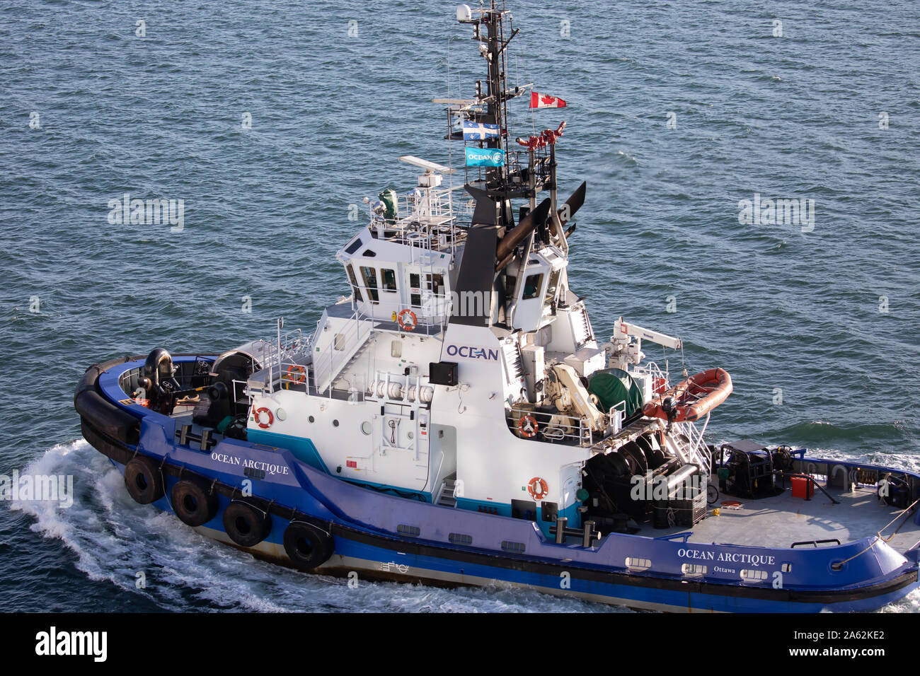 Tug boat Ocean Arctique in Sept Iles Canada Stock Photo - Alamy