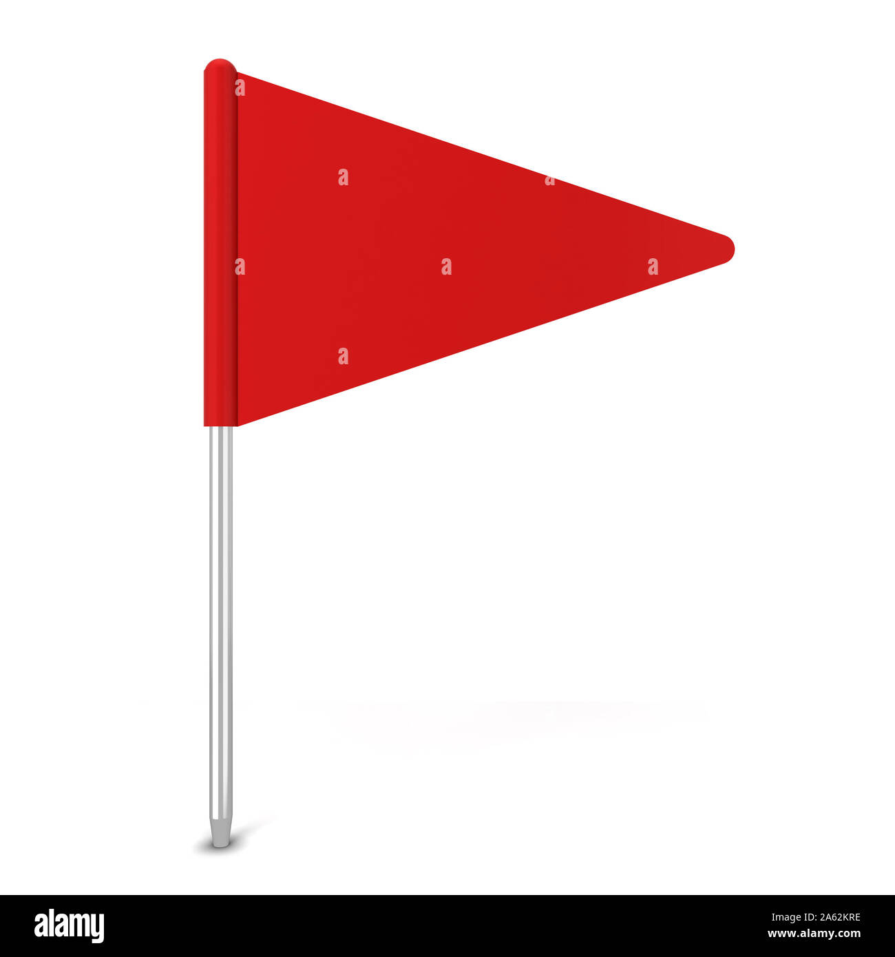 Pin flag. 3d illustration isolated on white background Stock Photo - Alamy