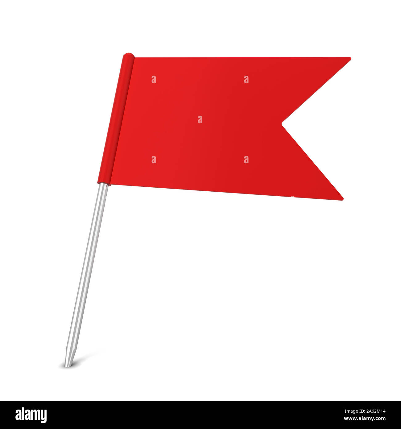 Pin flag. 3d illustration isolated on white background Stock Photo - Alamy