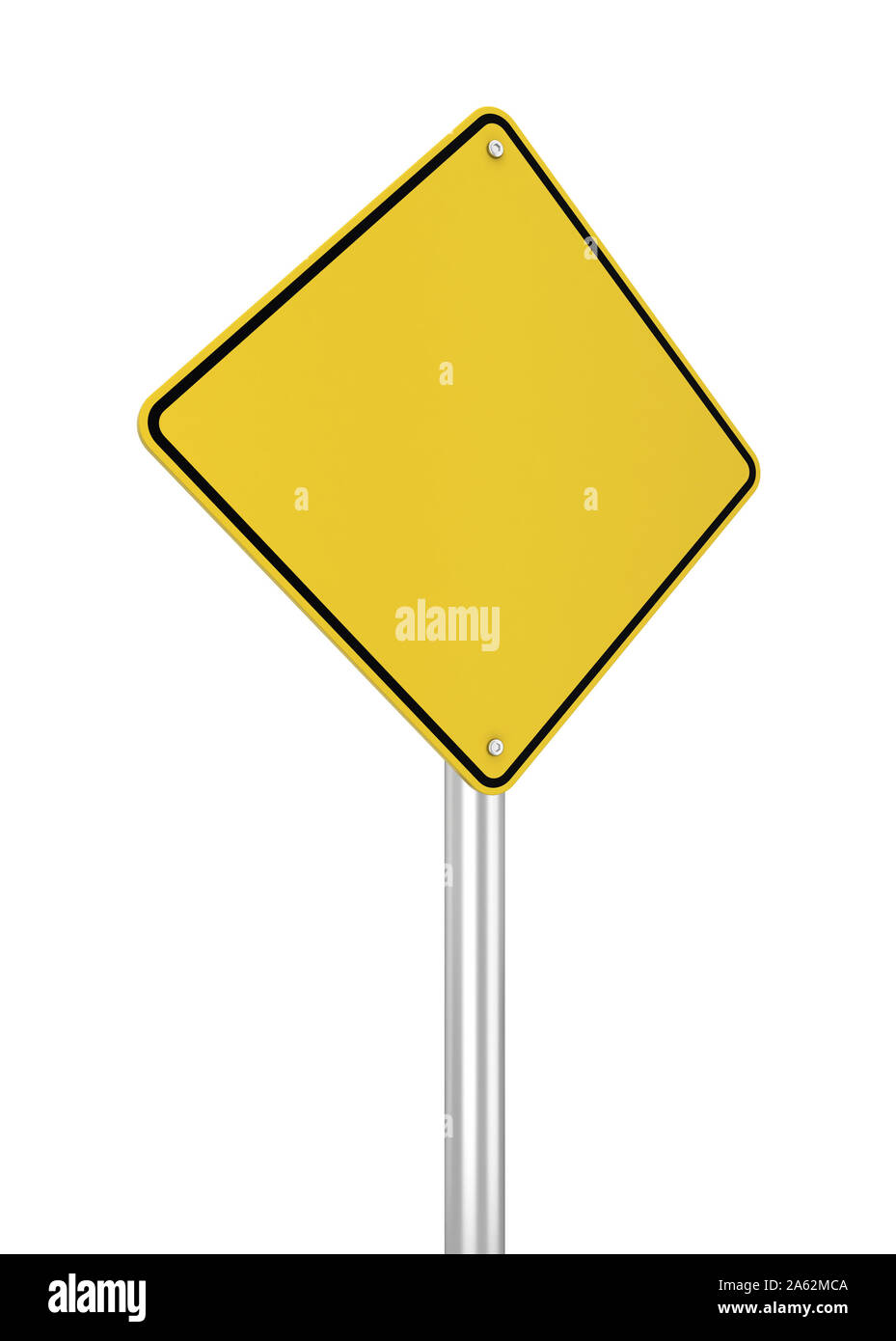 Road sign. 3d illustration isolated on white background Stock Photo - Alamy