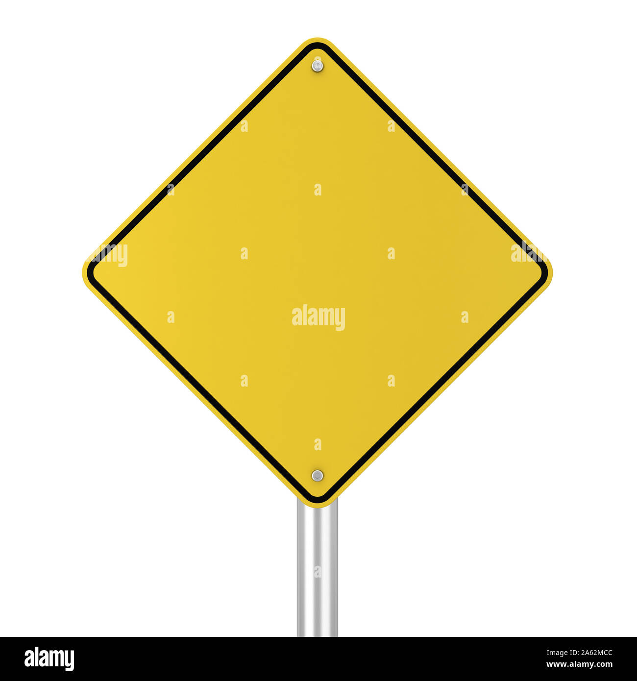 Road sign. 3d illustration isolated on white background Stock Photo - Alamy