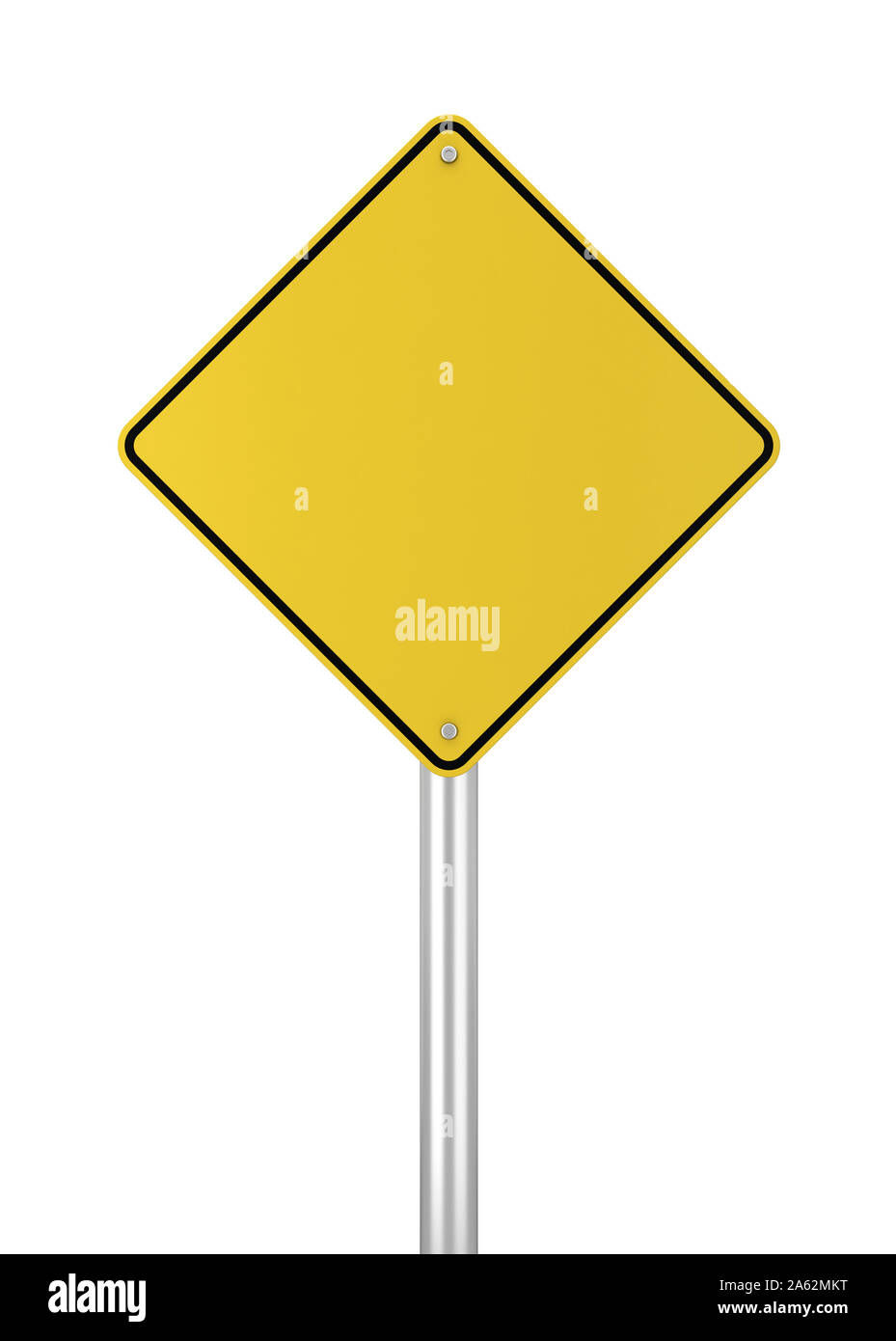 Road sign. 3d illustration isolated on white background Stock Photo - Alamy