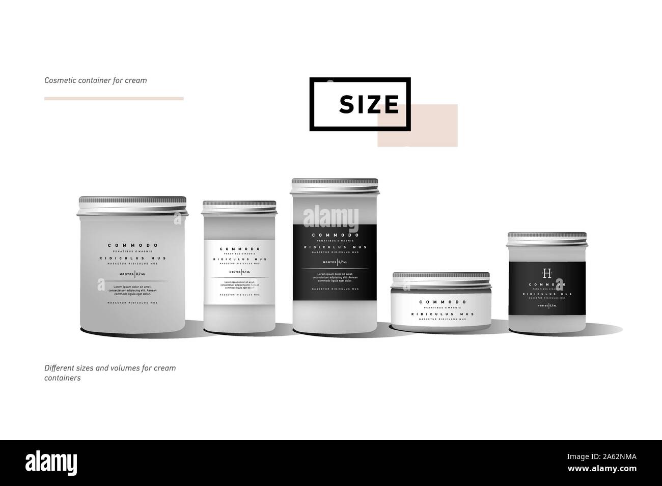 Mockup white jar cream Stock Vector Images - Alamy