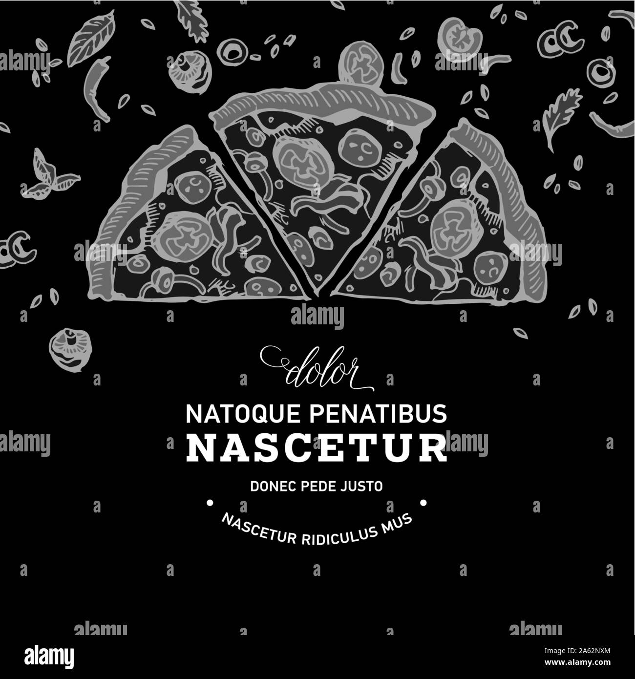 Menu food flyer Black and White Stock Photos & Images - Alamy